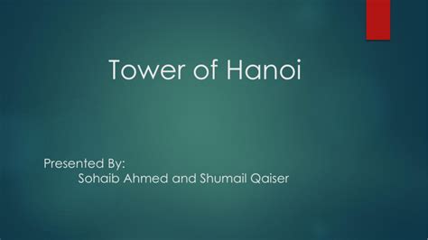 Tower Of Hanoi Algorithm And Complexity Explained