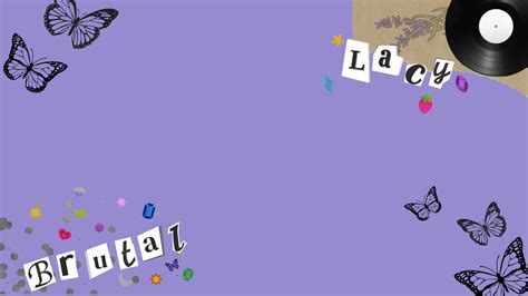 Olivia Rodrigo Desktop Wallpaper Aesthetic Purple