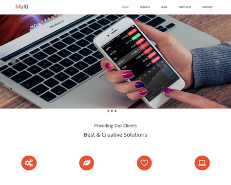 Multi Responsive Bootstrap Template Bootstraptaste