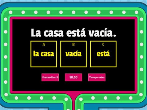 Complementos Verbales Gameshow Quiz