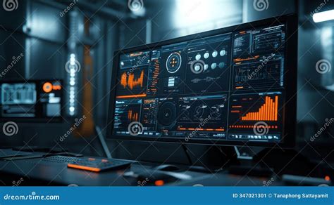 Mining Control Room Digital Interface Advanced Mining Technology Digital Dashboard Data