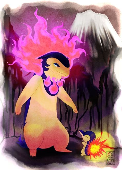 Hisuian Typhlosion Cute Pokemon Pictures Pokemon Breeds Ghost Pokemon