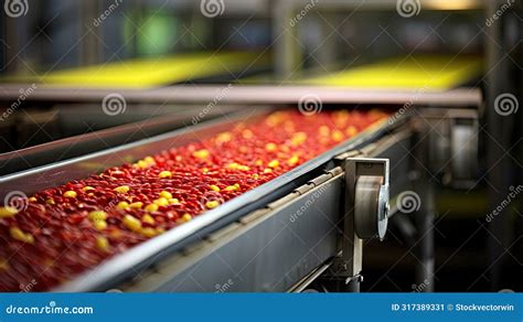 Processing Track Conveyor Belt Stock Illustration Illustration Of Packaging Generated