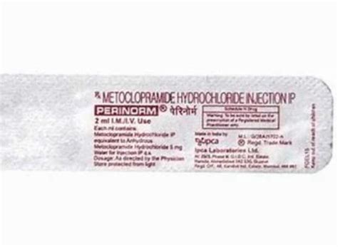 Metoclopramide Hydrochloride Injection Ip For Clinical At ₹ 5 8 Vial In Surat
