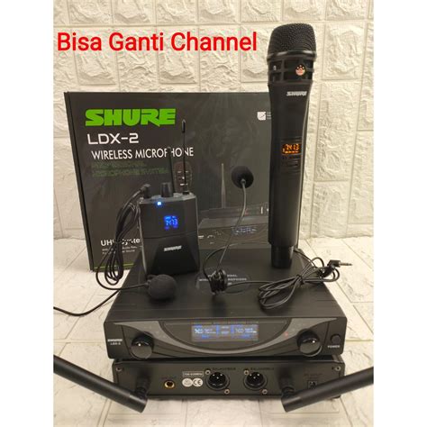 Jual Mic Shure Wireless Ldx Mic Handheld Clip On Headset Shopee Indonesia
