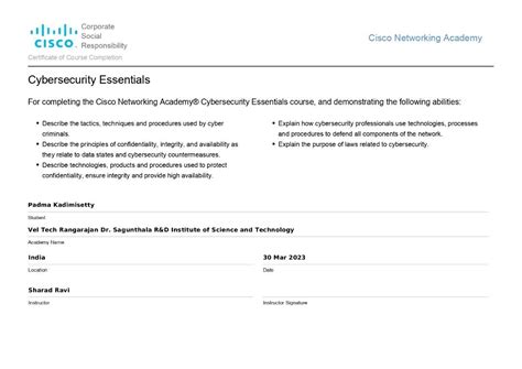Kadimisetty Padma On Linkedin Cybersecurity Cisco