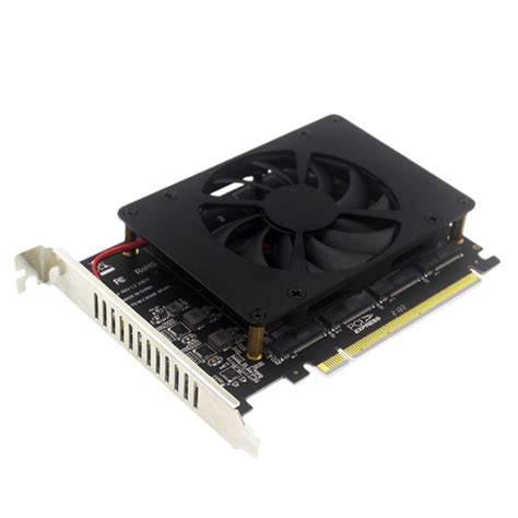 NVME RAID PCI E X16 Splitter Card With Heat Sink PCIEX16 NVME M 2 MKEY SSD RAID Expansion