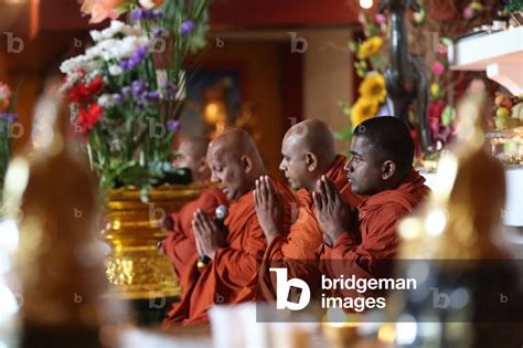 Image Of Buddhist Monks Paris France
