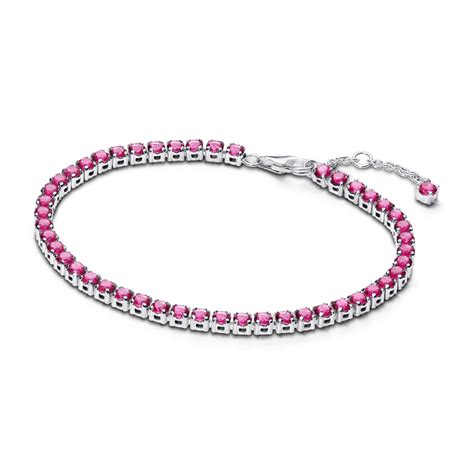 Brazalete Tenis Rosa Brillantepandora Pandora™ Co Joyería Oficial
