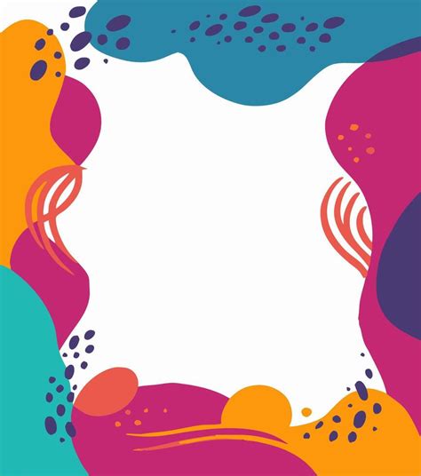 Colorful Abstract Frame Border Template Background 66375047 Vector Art At Vecteezy