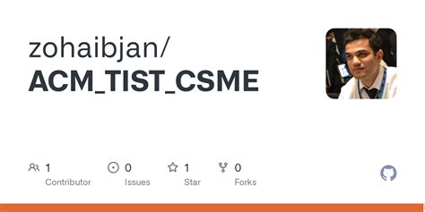 Github Zohaibjanacmtistcsme