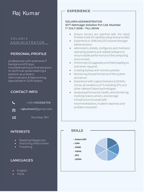 Raj Kumar Resume B Pdf File System Computer Engineering