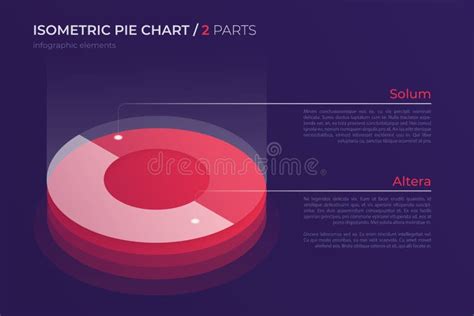 Vector Isometric Pie Chart Design Modern Template For Creating Stock Vector Illustration Of