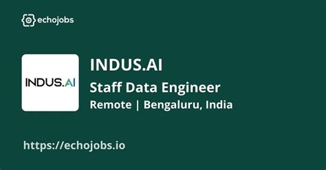 Indusai Is Hiring Staff Data Engineer Bengaluru India Remote Streaming Spark Python Java