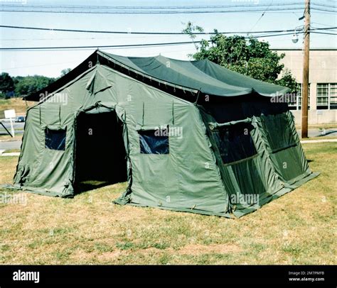 An Extendable Modular Personnel Tent Temper Used As A Command Post Or