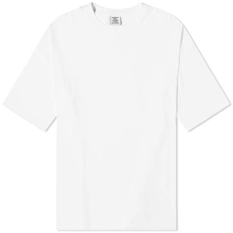 Vetements Oversized Plain Tee White End