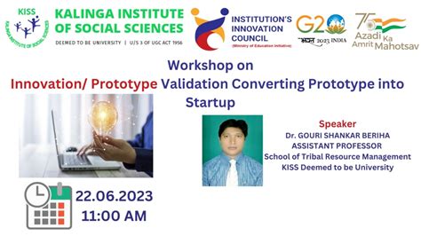 Workshop On Innovationprototype Validation Converting Innovation Into