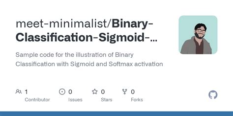 Github Meet Minimalist Binary Classification Sigmoid Vs Softmax Sample Code For The