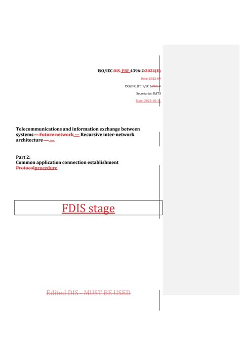 ISO IEC PRF 4396 2 Telecommunications And Information Exchange Between Systems Recursive