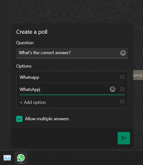 Whatsapp Is Releasing A Feature To Disable Multiple Answers Within