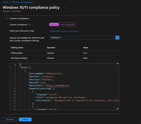 Intune Custom Compliance Scripts Mikes Mdm Blog
