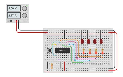 Circuit Design 1 Contador De 4 Bits Tinkercad