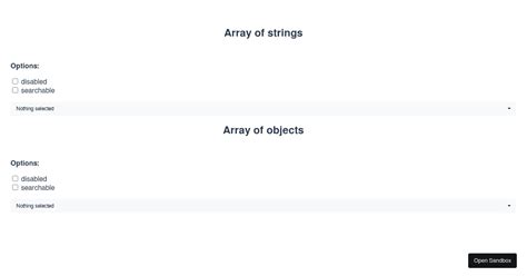 Vue Bootstrap Select Demo Codesandbox