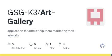 GitHub GSG K3 Art Gallery Application For Artists Help Them