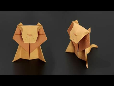 Lion Origami Origami Ideas Origami Lion By T Gotani