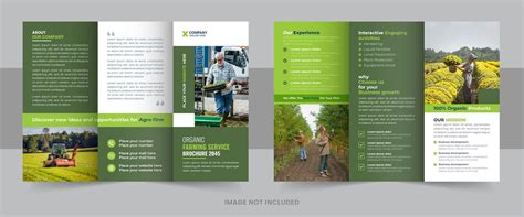 Premium Vector Agriculture Farming Services Brochure Template Agro Farm Flyer Organic Farming