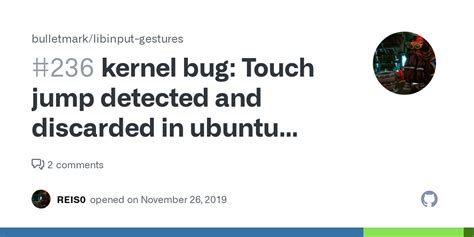kernel bug touch jump detected and discarded in ubuntu based 19 10