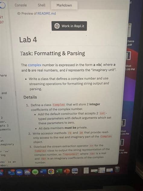 Solved Console Shell Markdown Preview Of Readmemd At 97