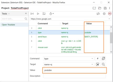 Selenium Ide Features Or Interface