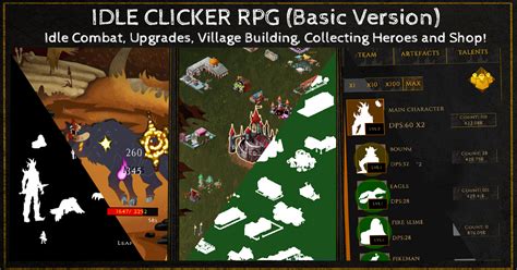 idle rpg clicker basic version systems unity asset store