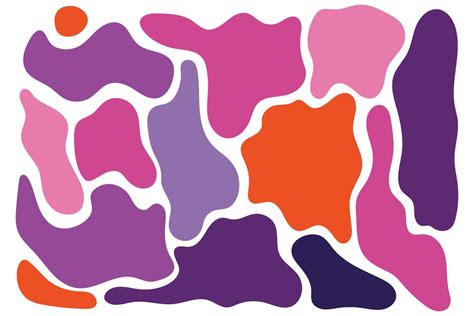 Irregular Blob Set Of Abstract Organic Shapes Abstract Irregular Random Blobs Simple Liquid