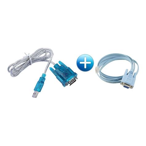 Kit Cabo Console Db9 X Rj45 Cabo Serial Rs232 Db9 X Usb Shopee Brasil