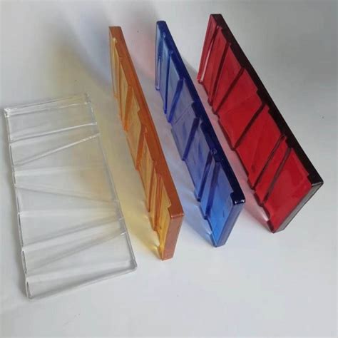 Slotted Solid Glass Blocks For Building Strong And Safety Large Walls