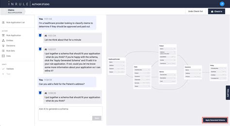 Using The Schema Assistant Inrule