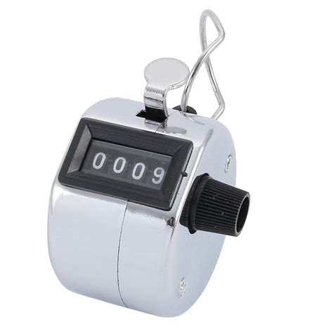 Hand Tally Counter Digit Number Handheld Metal Mechanical Counter Lap Counter Digit Clicker To