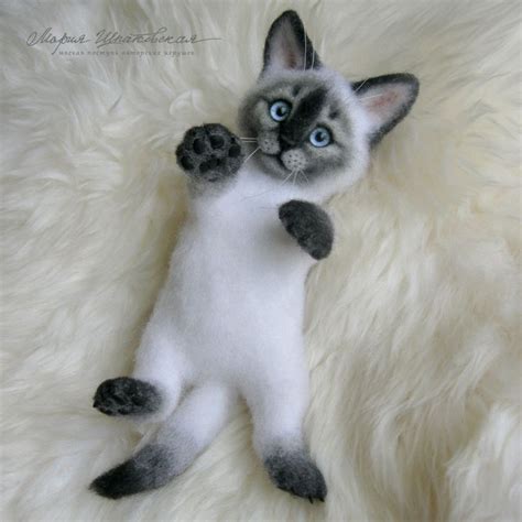 Купить Котёнок Сэм Валяная игрушка игрушка валяная игрушка войлочная игрушка зверята