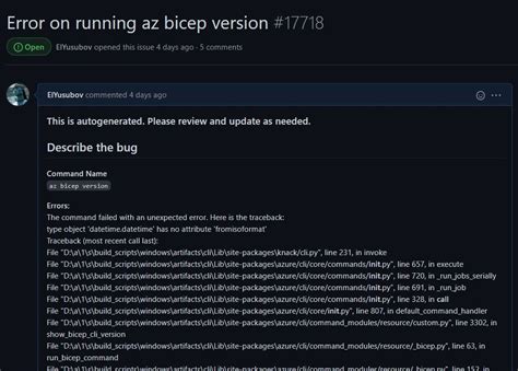 Resolving Error On Bicep Module On Azure Cli 2 22 0 For Windows 10 Cloud Marathoners Journey