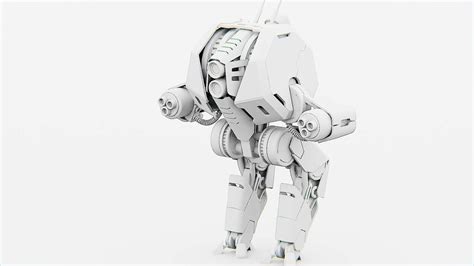 Combat Droid Hexa Rigged For Unreal Engine Unity Mixamo Cgtrader