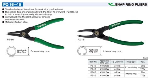 Ichiban Precision Sdn Bhd Engineer Engineer Snap Ring Pliers