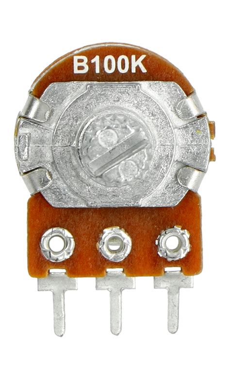 Rotační Potenciometr 100kohm Lineární 1 8w Se Spínačem B100k 5ks Botland Obchod S Robotikou