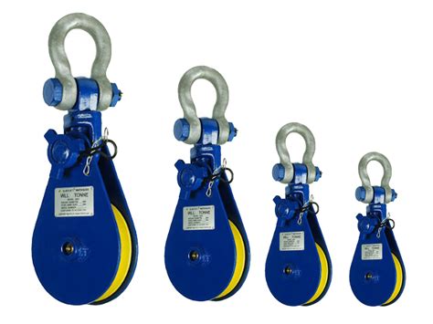 Snatch Block Shackle Head Single Sheave All Sizes