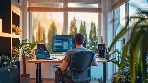 premium photo professional software developer work