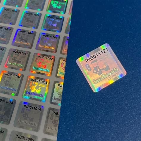 정품 인증 스티커 홀로그램 증지10만개 이너팩토리