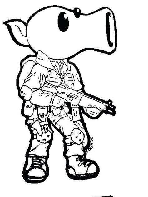 Plants Vs Zombies Garden Warfare Coloring Pages At
