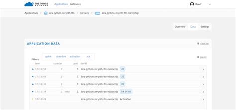lorawan using python zerynth and the things network