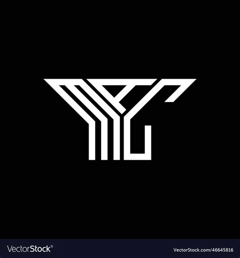 Mac Letter Logo Creative Design With Graphic Vector Image